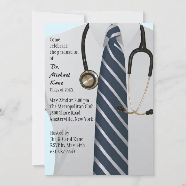 MD Graduation Invitation | Zazzle