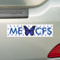 ME/CFS Blue Awareness Ribbon Bumper Sticker | Zazzle