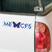 ME/CFS Blue Awareness Ribbon Bumper Sticker | Zazzle