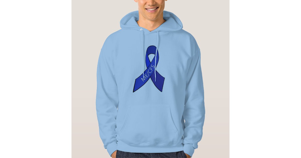 ME/CFS Chronic Fatigue Syndrome Awareness Ribbon Hoodie | Zazzle