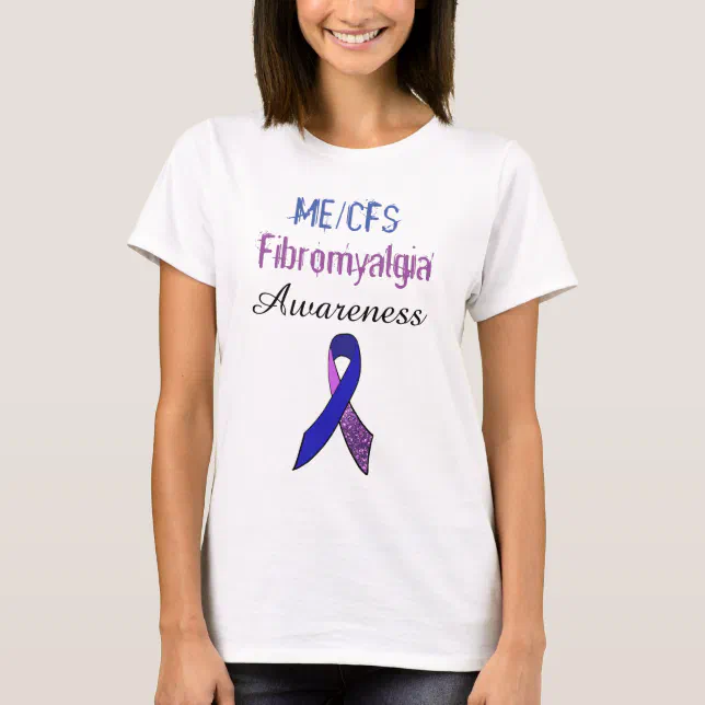 ME/CFS Fibromyalgia Ribbon Awareness Shirt | Zazzle