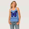 ME/CFS Survivor Butterfly and Awareness Ribbon Tank Top | Zazzle