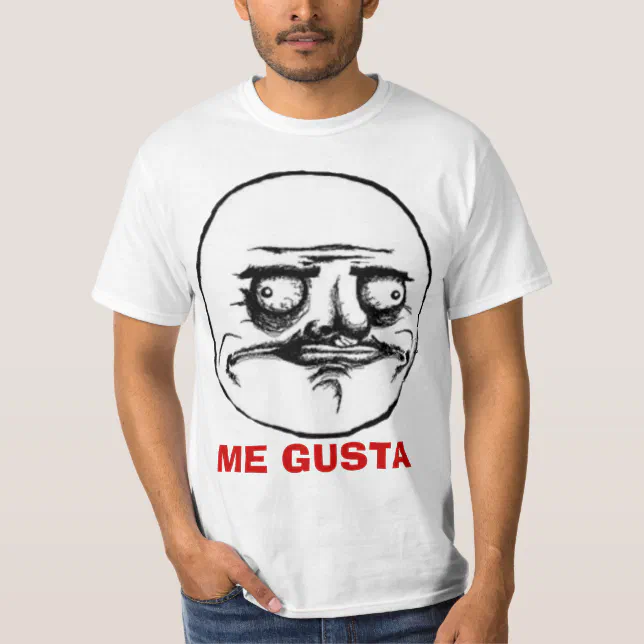 Me Gusta Rage Comics Internet Meme face T-shirts | Zazzle