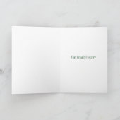 Mea Culpa, A Funny Apology Poem Card | Zazzle
