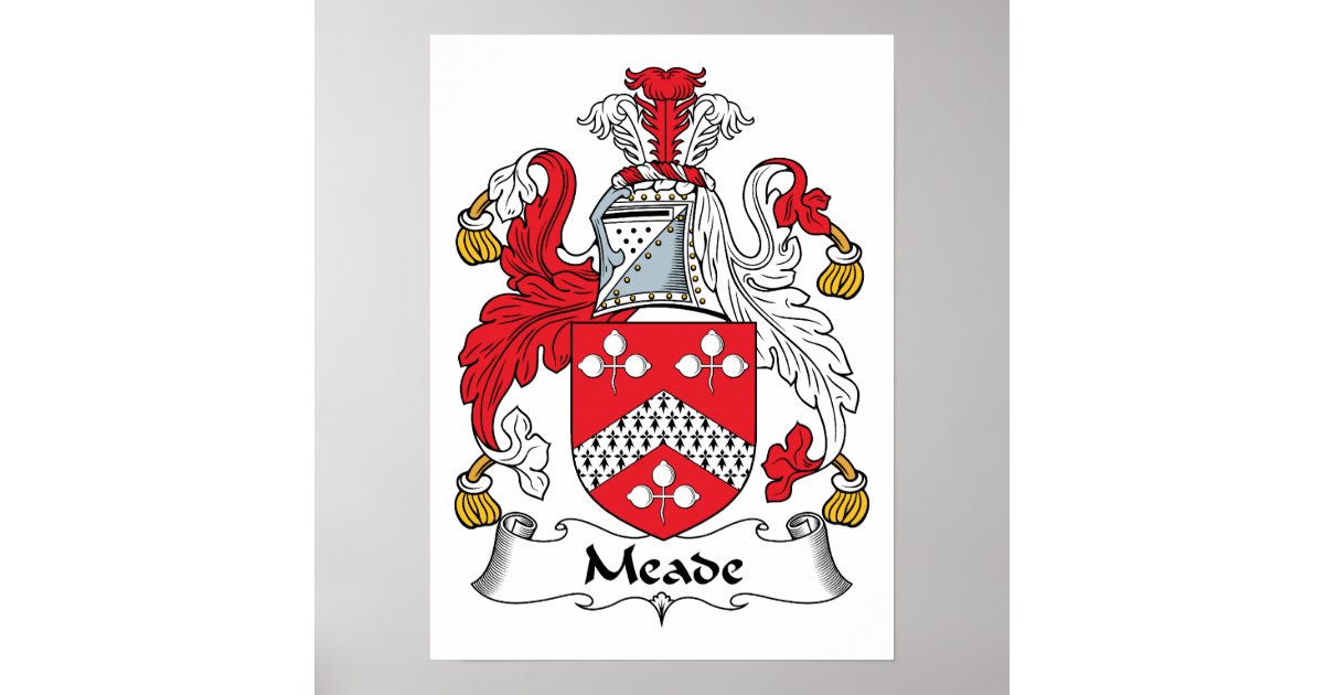 Meade Family Crest Poster | Zazzle