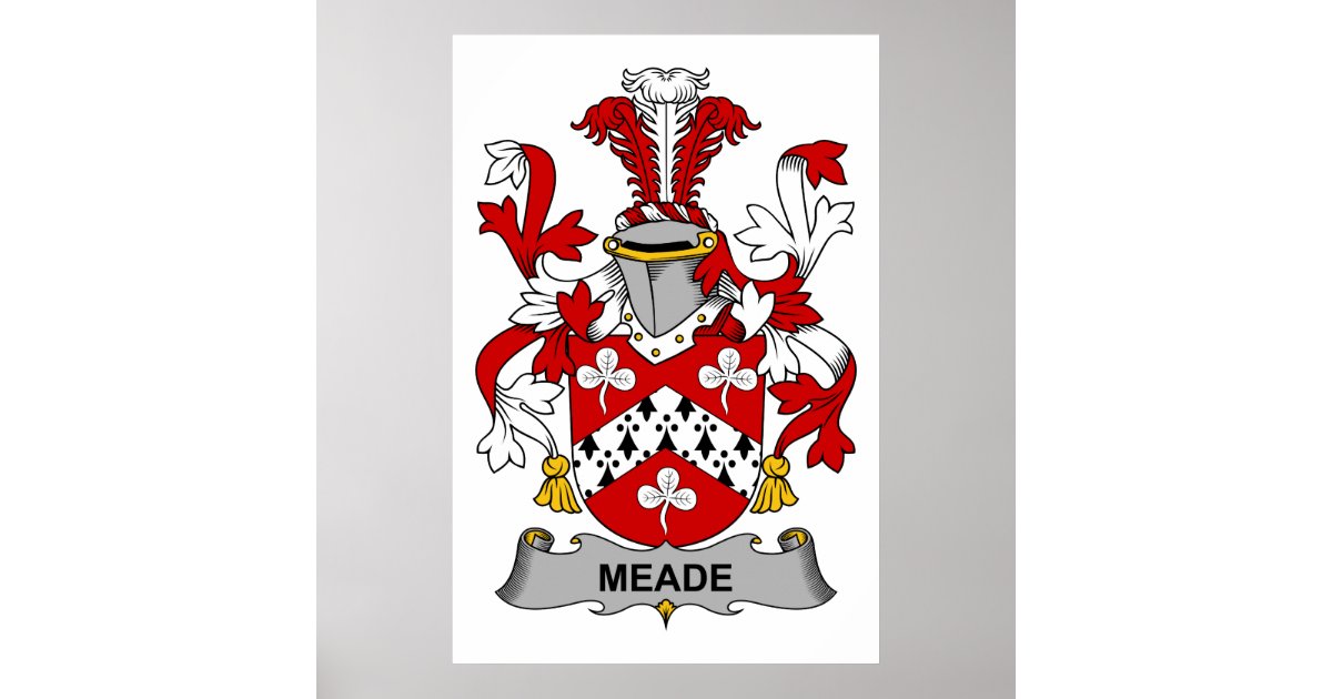 Meade Family Crest Poster | Zazzle