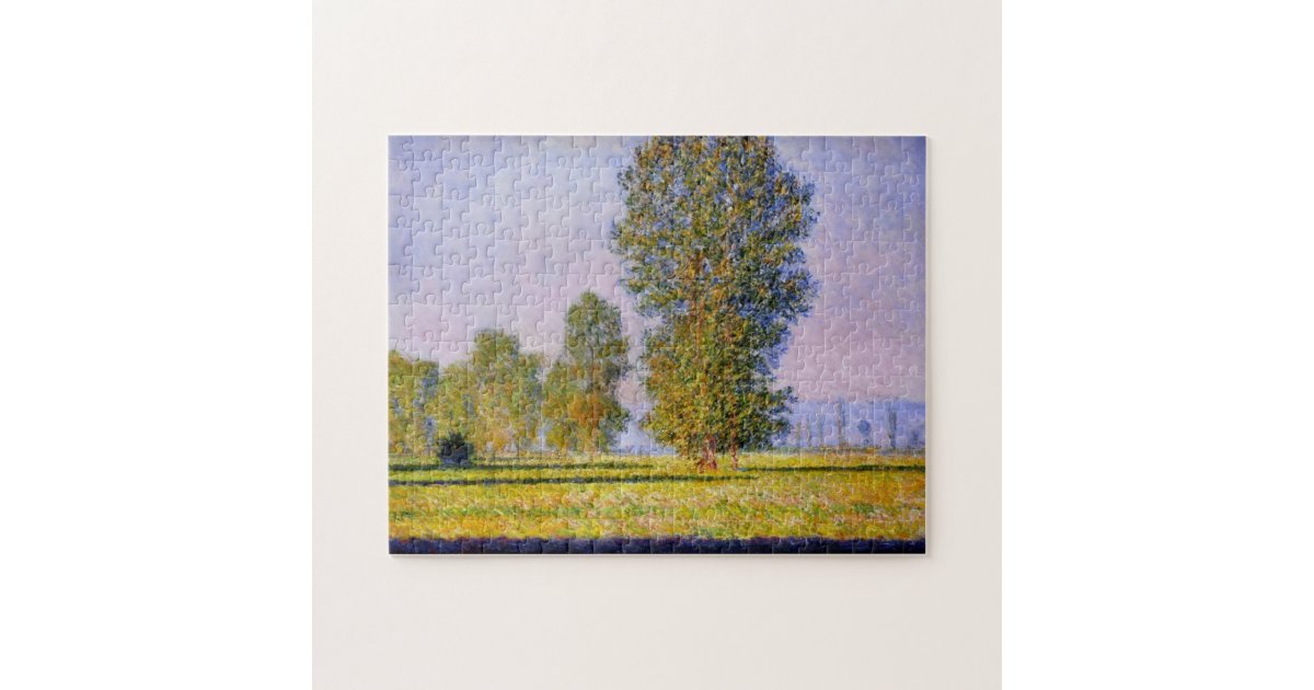Meadow at Limetz Monet Fine Art Jigsaw Puzzle | Zazzle