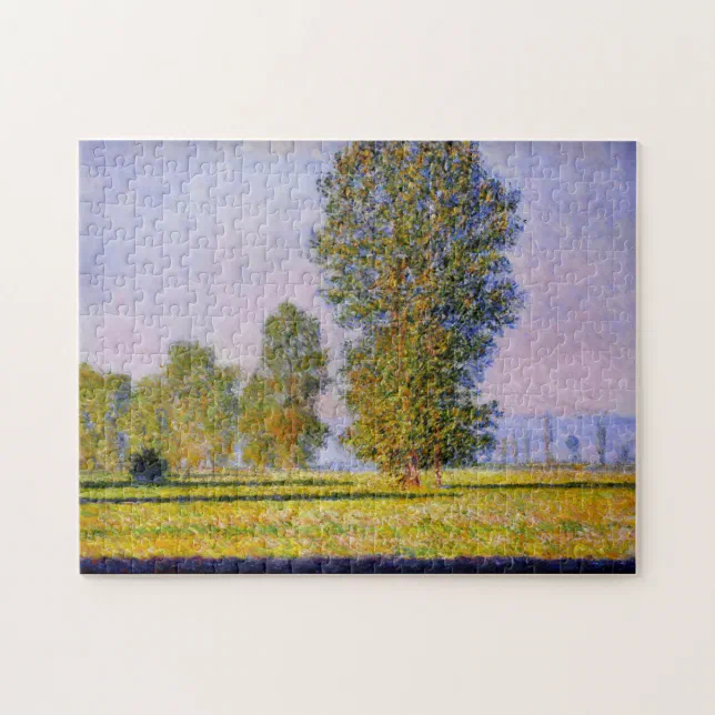 Meadow at Limetz Monet Fine Art Jigsaw Puzzle | Zazzle