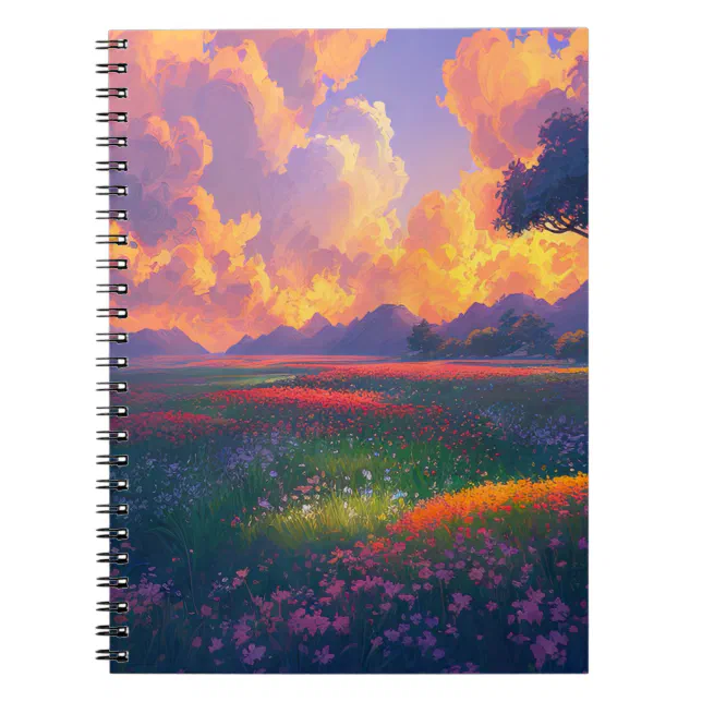 Meadow Basking in Majestic Horizon Notebook | Zazzle