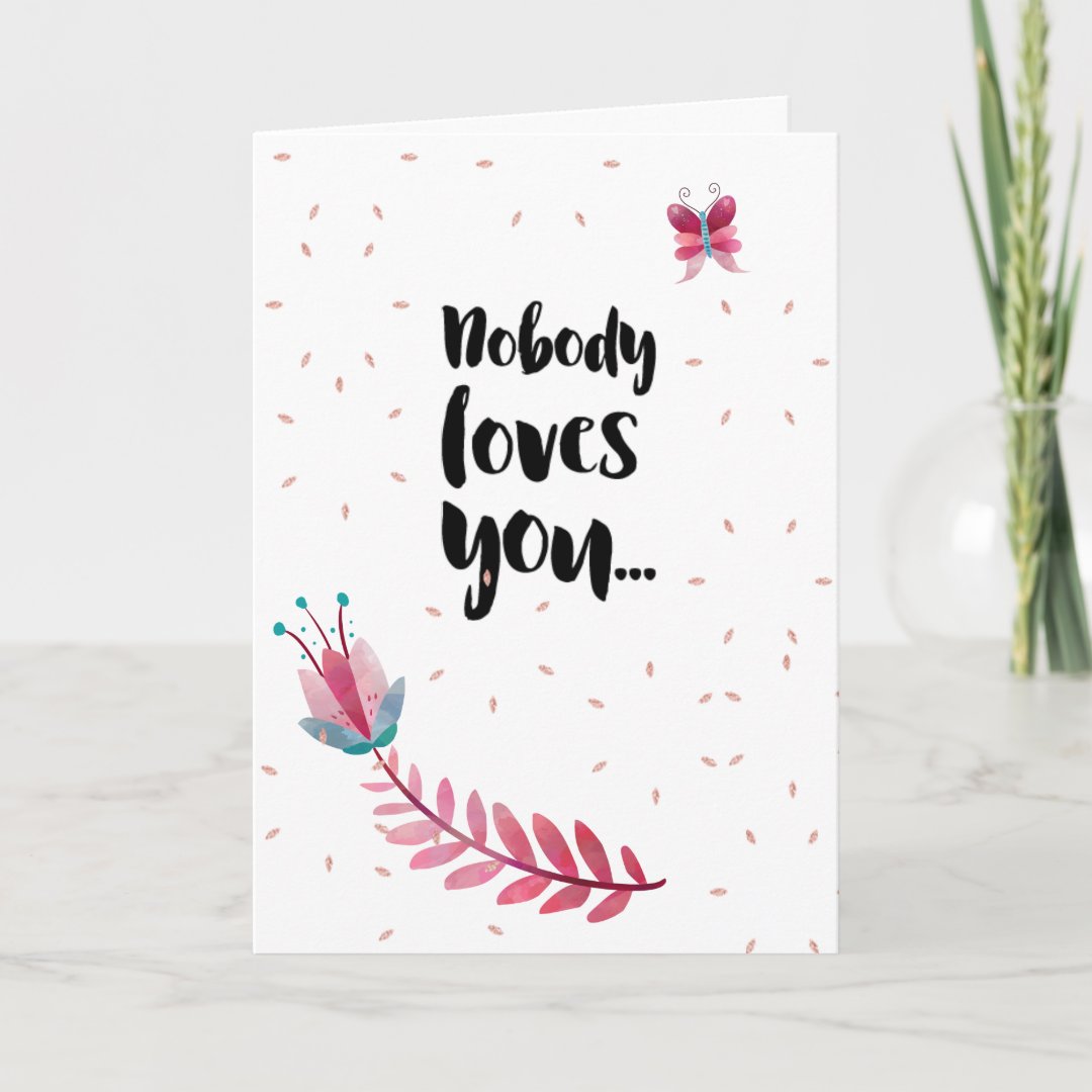 Mean anti Valentine's day card | Zazzle