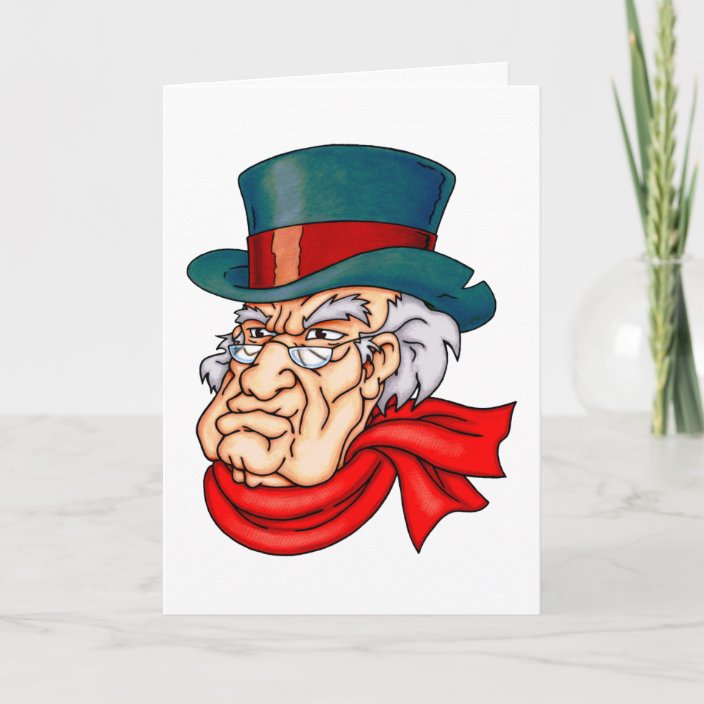 Mean Old Scrooge Holiday Card | Zazzle.com