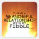 Meaningful Relationship Fiddle Square Sticker | Zazzle