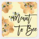Meant Bee Quote Gold Honeycomb Bridal Shower Square Sticker | Zazzle