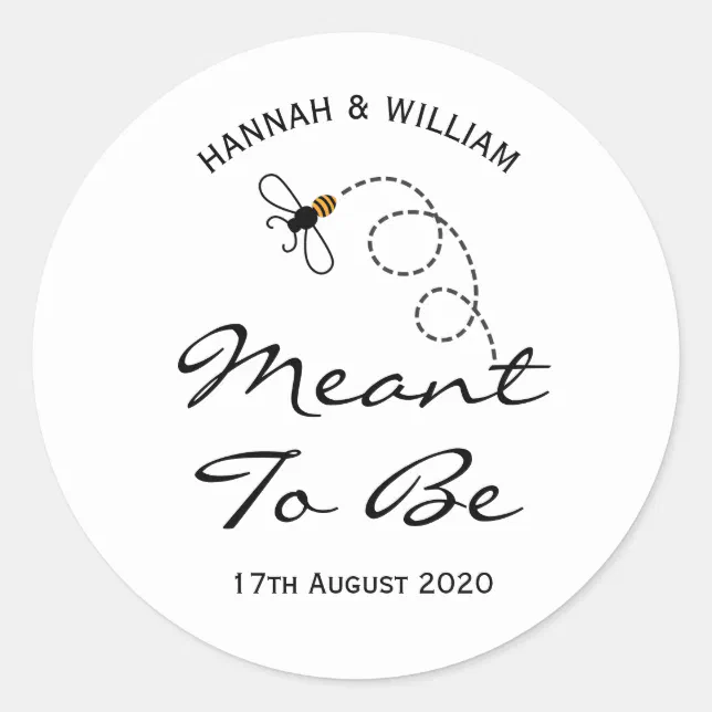 Meant To Bee Sticker | Zazzle