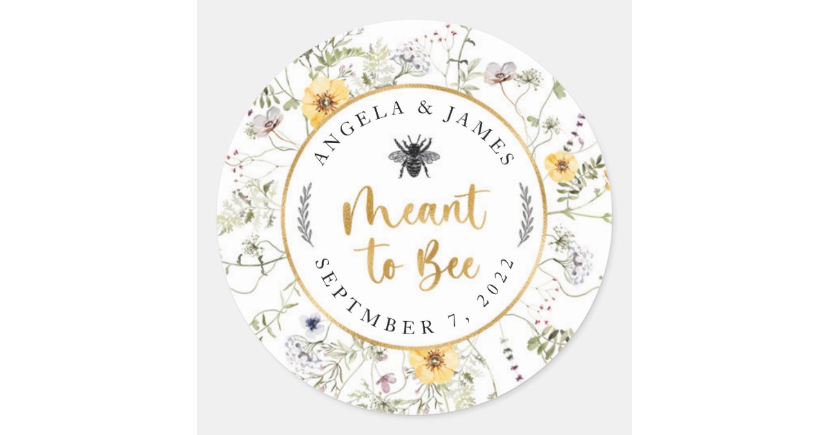 Meant To Bee Stickers | Zazzle