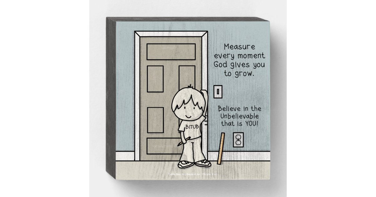Measurable Moments Wooden Box Sign | Zazzle