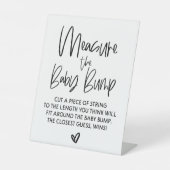 Measure The Baby Bump Baby Shower Game Sign | Zazzle