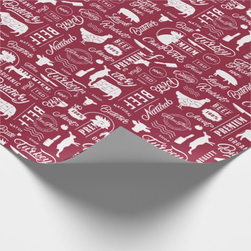 Meat Lovers BBQ Wrapping Paper | Zazzle