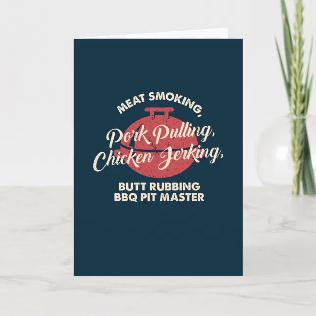 Meat Smoking BBQ Pit Master Dad - Father's Day Card | Zazzle