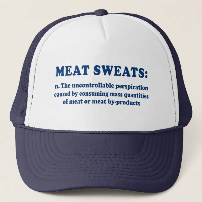 Meat Sweats Redux Blue hat | Zazzle