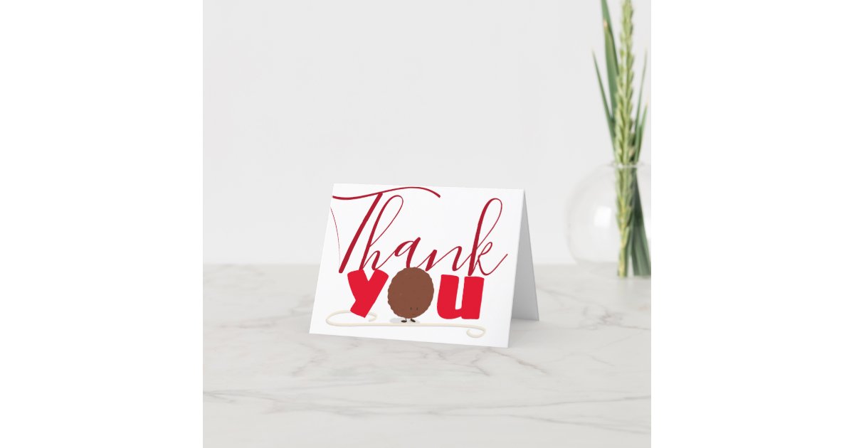 Meatball Spaghetti Food Thank You Card | Zazzle