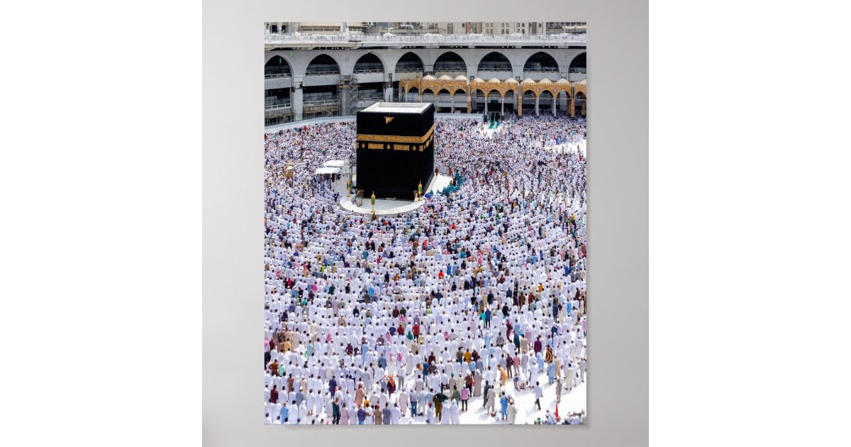 Mecca In Saudi Arabia, Beautiful Mosque Poster | Zazzle