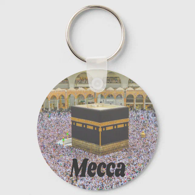 Mecca Saudi Arabia Islam’s holiest city, Kaaba Keychain | Zazzle