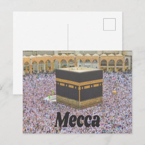 Mecca Saudi Arabia Islam’s holiest city, Kaaba Postcard | Zazzle