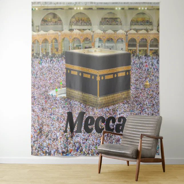 Mecca Saudi Arabia Islam’s holiest city, Kaaba Tapestry | Zazzle