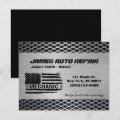 Mechanic American Flag Auto Repair Business Postcard | Zazzle