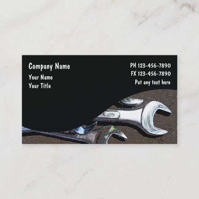 Mechanic Business Cards | Zazzle