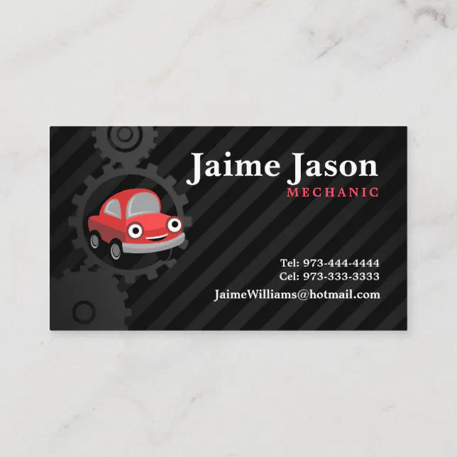 Mechanic Business Cards | Zazzle