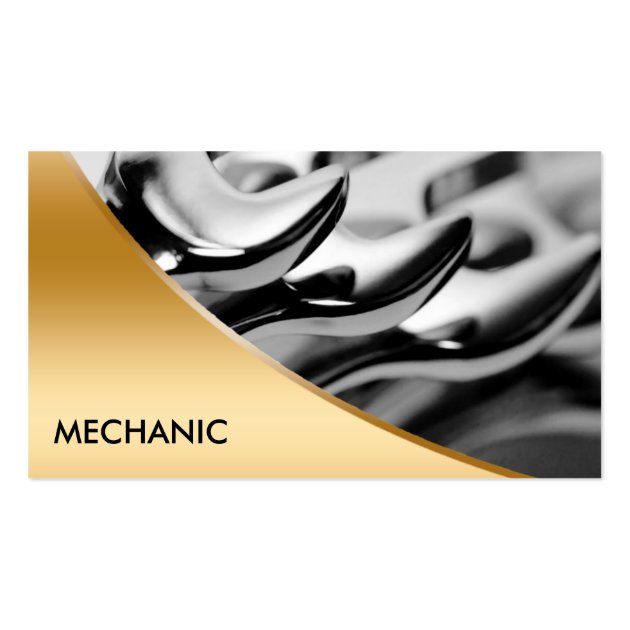 Mechanic Business Cards
