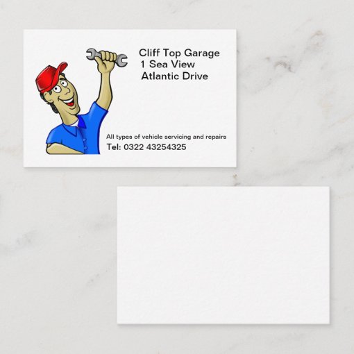Mechanic Business Cards | Zazzle