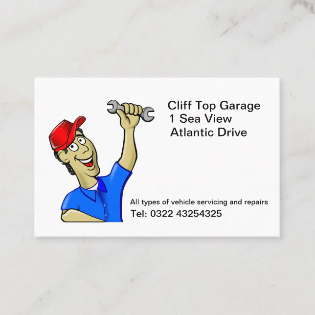 Mechanic Business Cards | Zazzle
