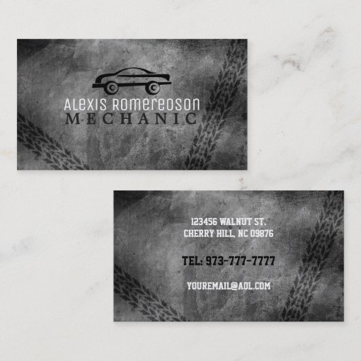Mechanic Business Cards | Zazzle