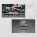 Mechanic Car Auto Repair Engine QR Code Business Card | Zazzle
