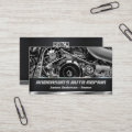 Mechanic Car Auto Repair Engine QR Code Business Card | Zazzle