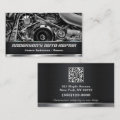 Mechanic Car Auto Repair Engine QR Code Business Card | Zazzle