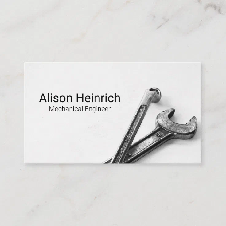 Mechanic | Engineer | Garage Shop Business Card | Zazzle