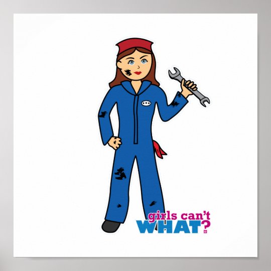 Mechanic Girl Poster | Zazzle.com