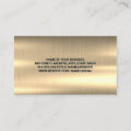 Mechanic | Gold Metal | Auto Business Card | Zazzle