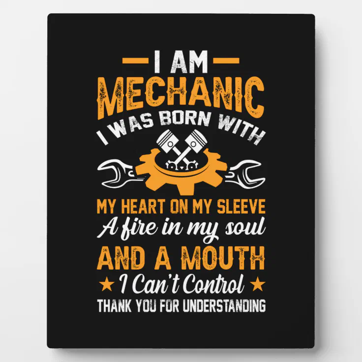 Mechanic I Am Mechanic Plaque | Zazzle