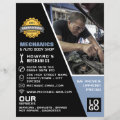 Mechanic Photo Auto Mechanic & Repairs Advertising Flyer | Zazzle