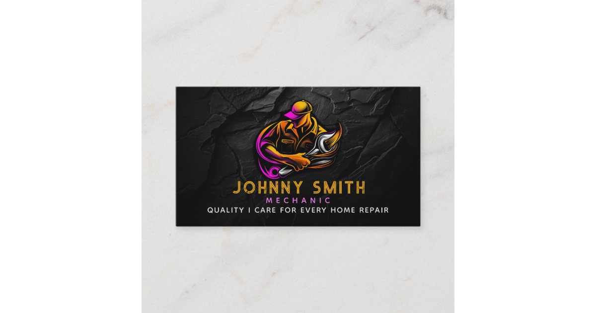 Mechanic Slogans Business Cards | Zazzle