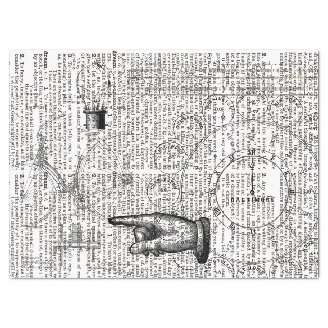 Mechanical Dream Tissue Paper | Zazzle