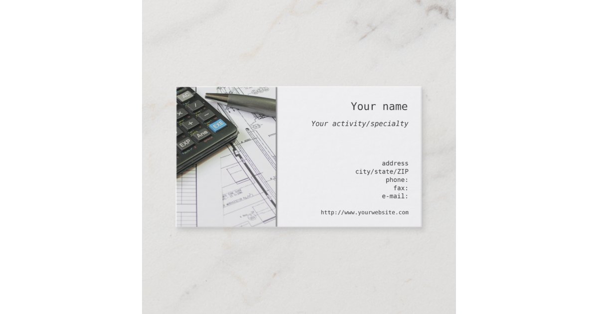 "Mechanical Engineer" business card | Zazzle.com