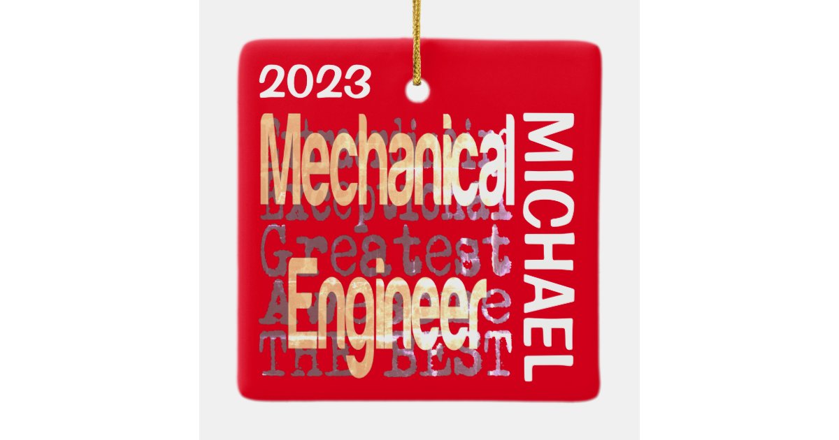 Mechanical Engineer Extraordinaire CUSTOM Ceramic Ornament | Zazzle