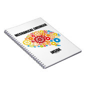 Mechanical Engineer Inside (Gears Brain) Notebook | Zazzle