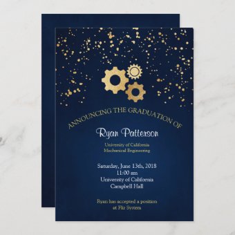 Mechanical Engineering Graduation Announcement | Zazzle